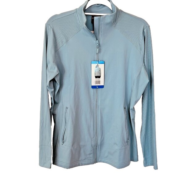 32 Degrees | Jackets & Coats | 32 Degrees Cool Nwt Cool Blue Ribbed Arm ...